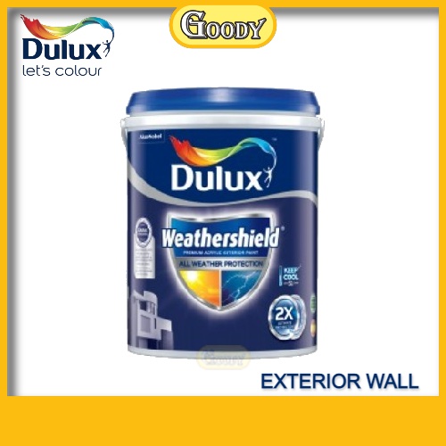 [1L/5L] ICI DULUX Weathershield Acrylic Exterior Wall Finish /Cat Tahan ...