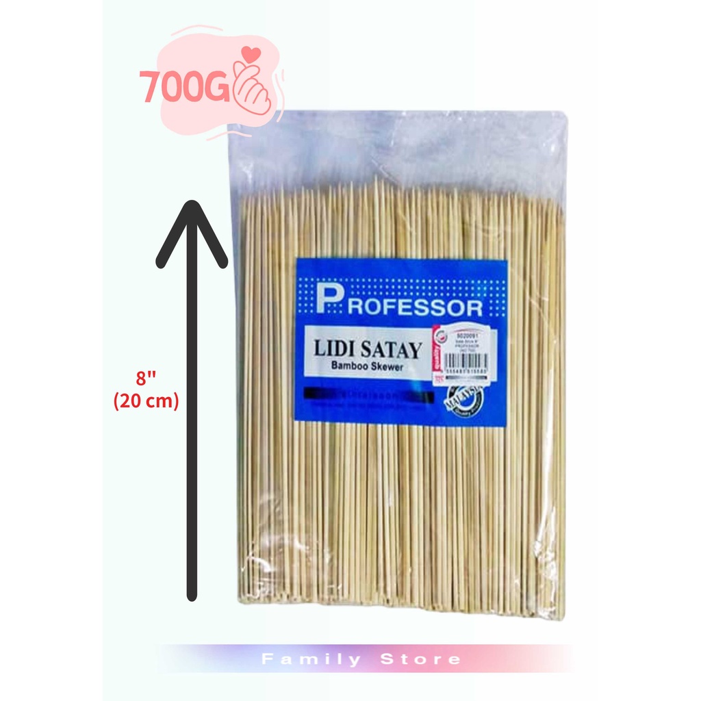 LIDI SATAY /BAMBOO SKEWER 8"20CM (700G+-) | Shopee Malaysia