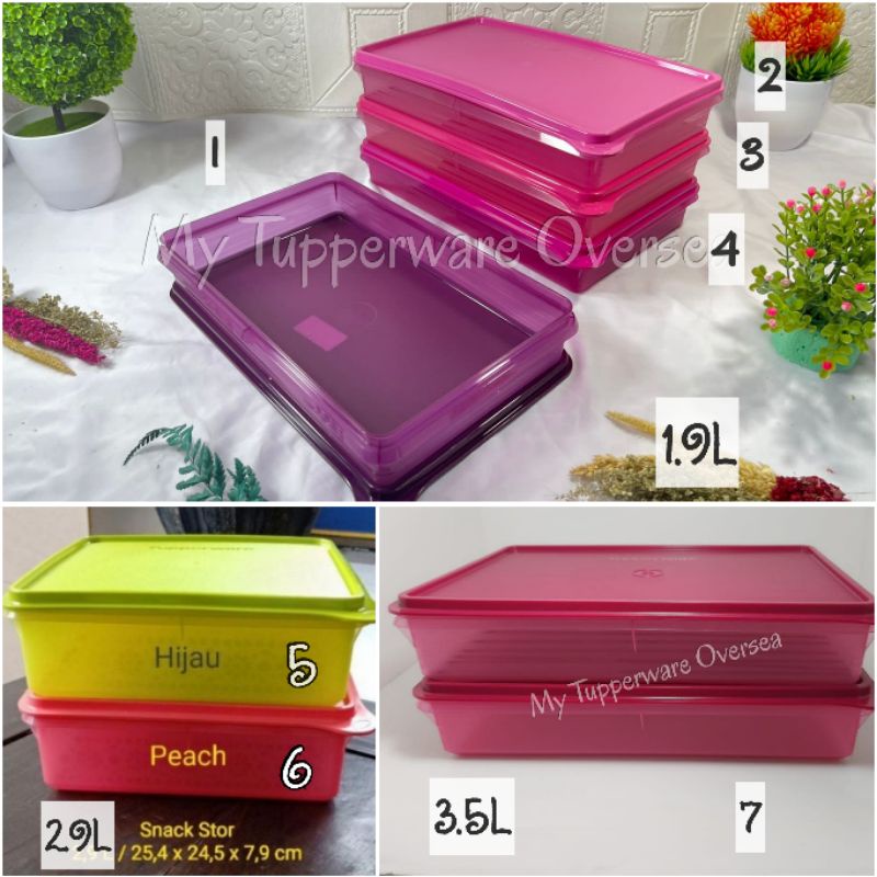 Tupperware Slice N Stor 1.9L bekas potluck agar agar puding | Shopee ...
