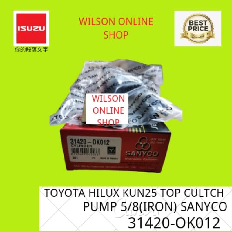 sanyco Taiwan Toyota Hilux Kun25 Top Clutch Pump 31420-0K012 /Bottom ...