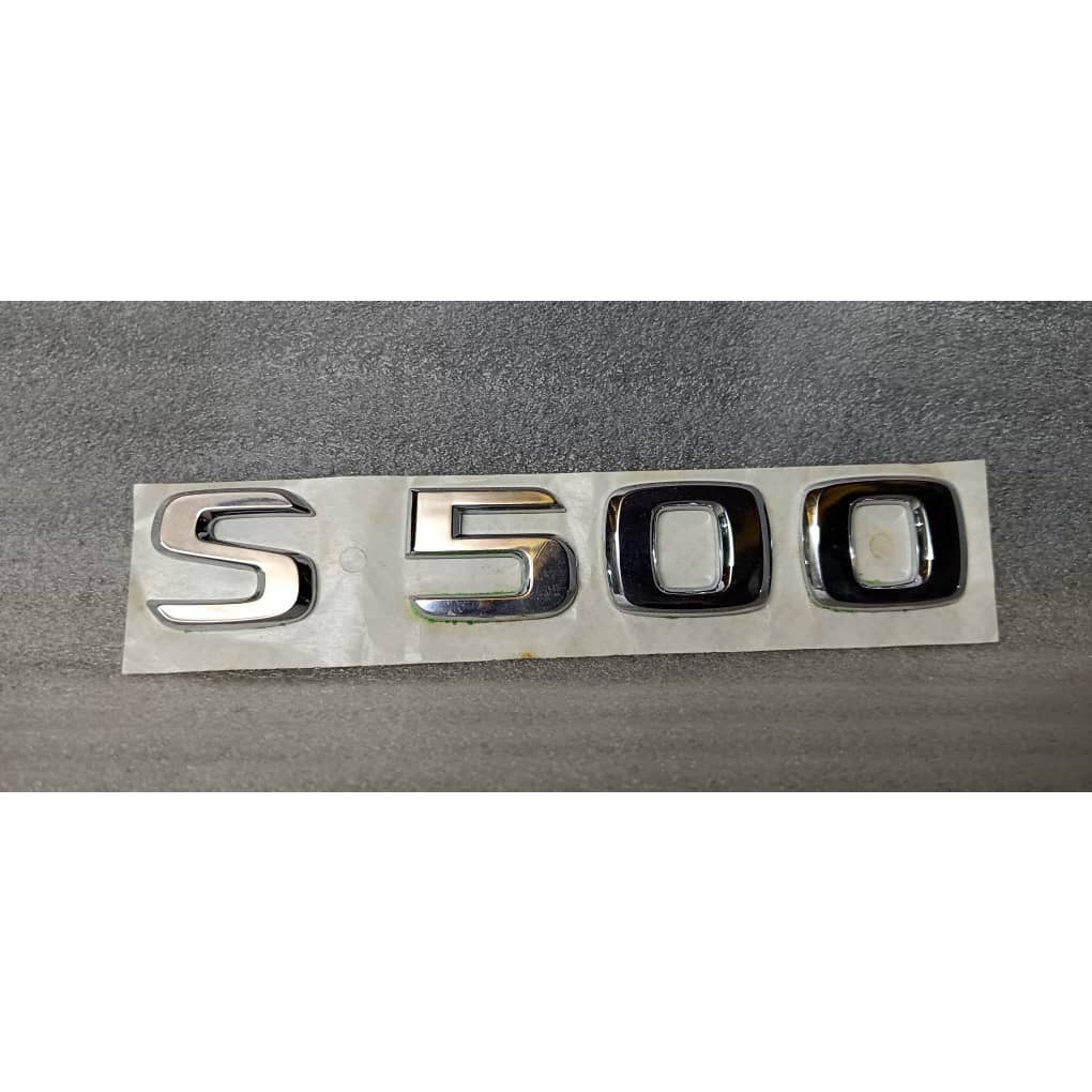 MERCEDES-BENZ W140 W220 W221 REAR BOOT CHROME TRUNK EMBLEM BADGE S500 ...