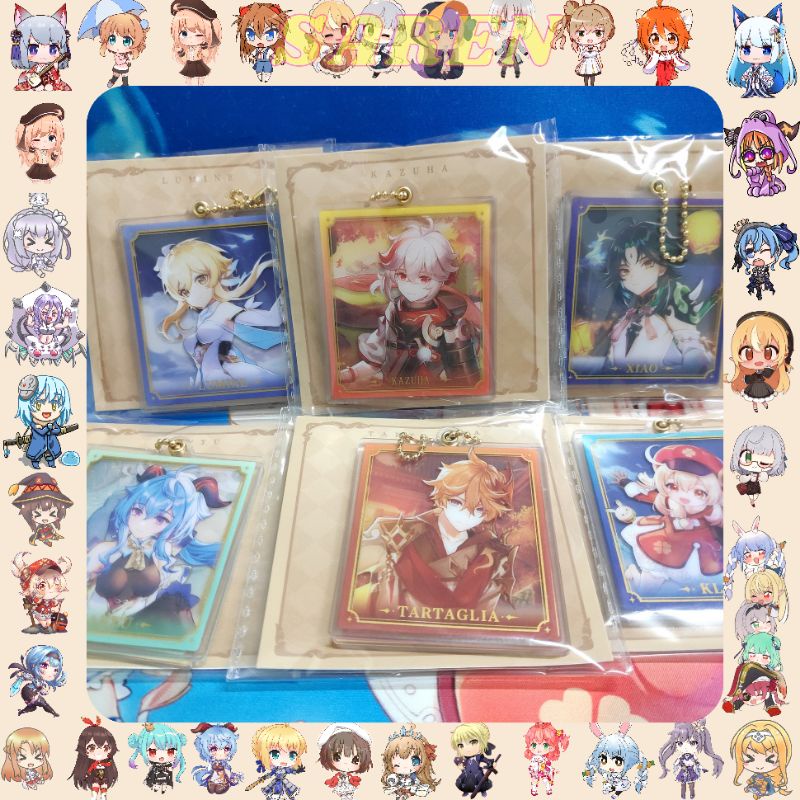 Mihoyo Genshin Impact Double Layer Acrylic Keychain Official ...