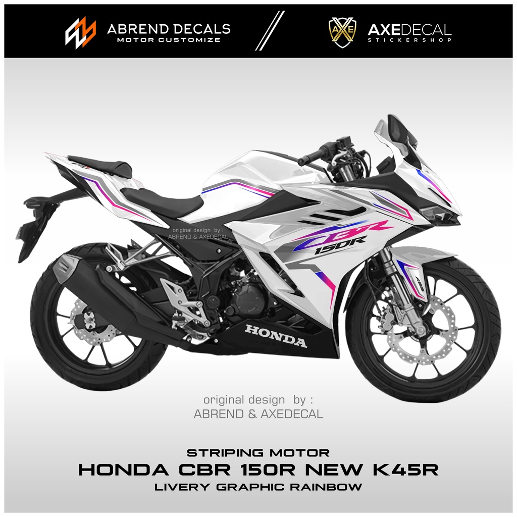 Striping CBR 150 R New Graphic Rainbow / Honda CBR K45R New 150 ...