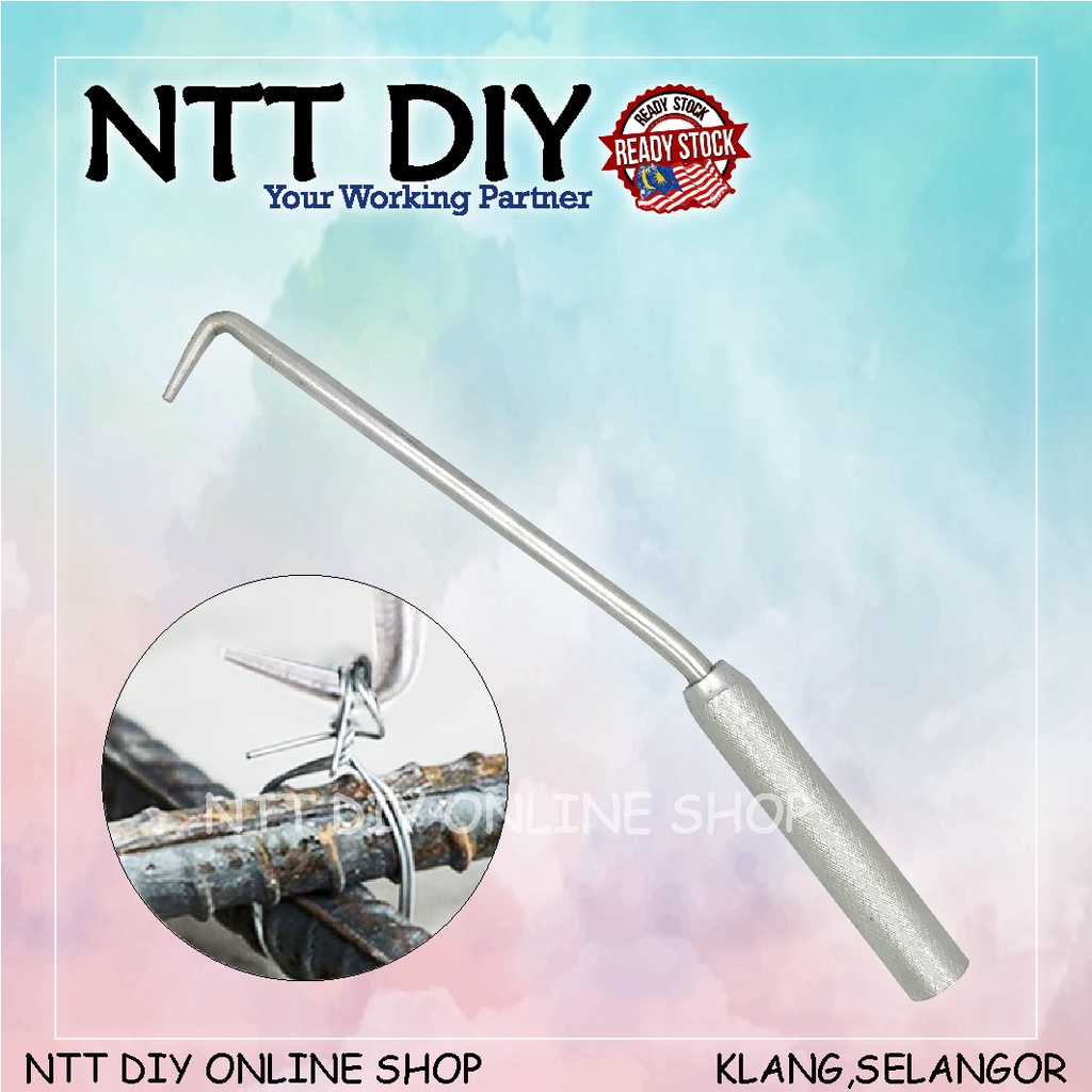 NTT DIY Reinforcing Tie-Up Hook Steel Twister Wire Twister Tie Hook ...