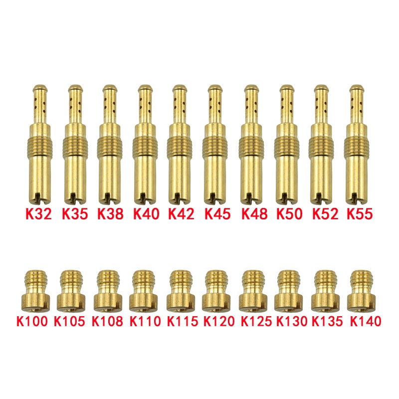 20PCS PWK PE CVK Carburetor Injector Nozzle Main and Sub Nozzles with ...