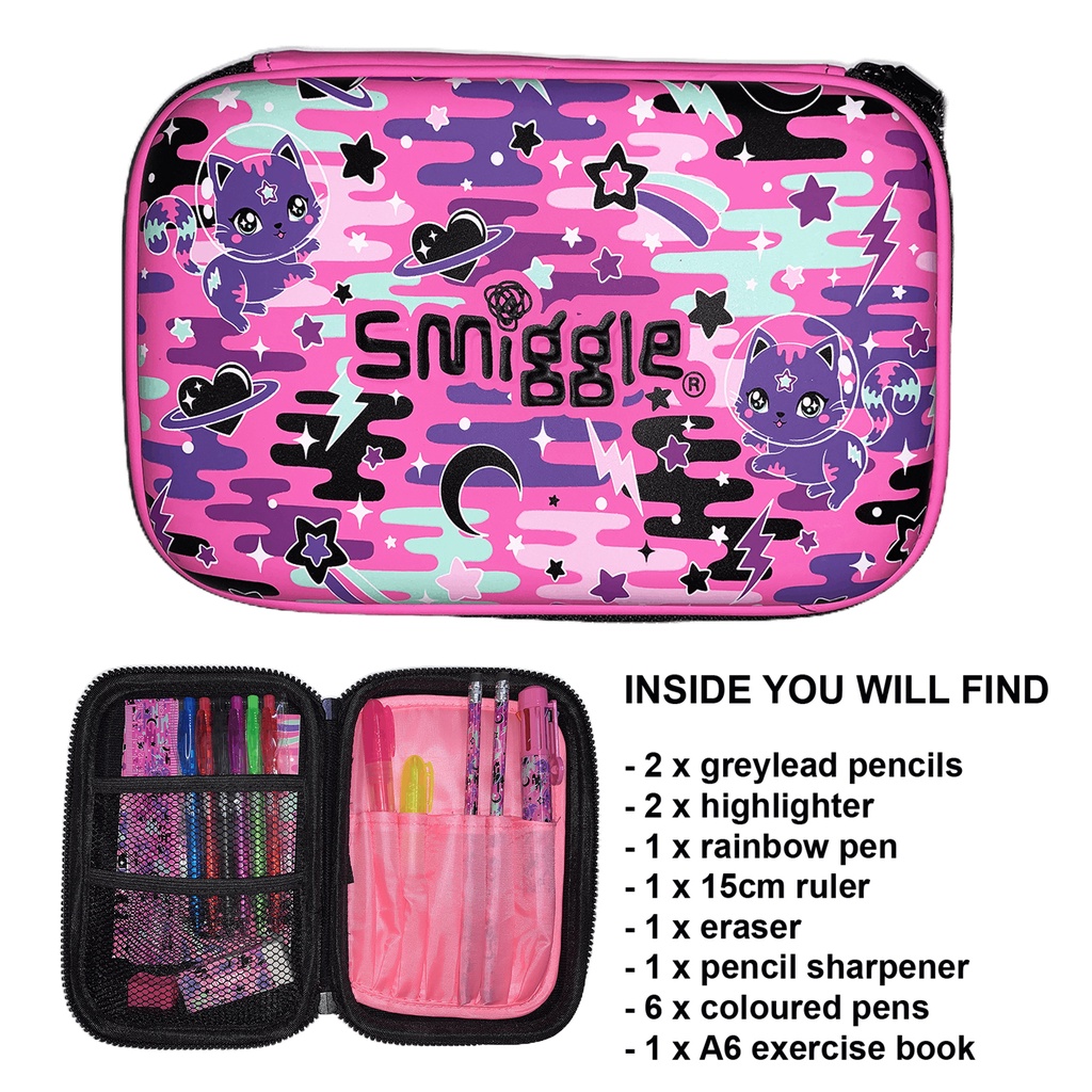 SMIGGLE Pencil Case WITH KIT Original School Stationery Murah Cantik ...