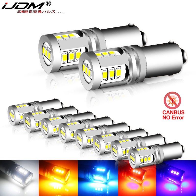 iJDM 10Pcs T4W BA9S LED Blub BAX9S H21W BAY9S LED 12V 24V H6W H5W LED ...