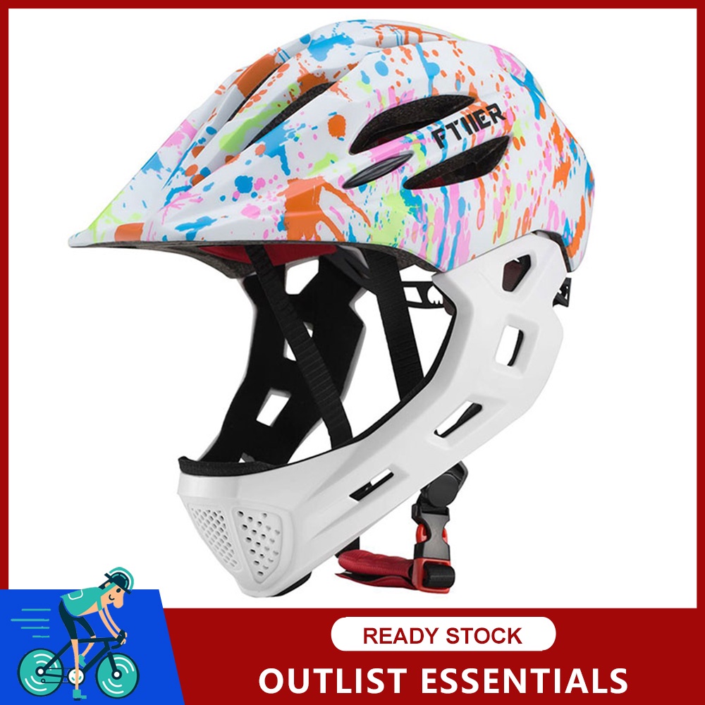 Kids Riding Helmet Full Face Skating Protect Safety Helmet LED ...