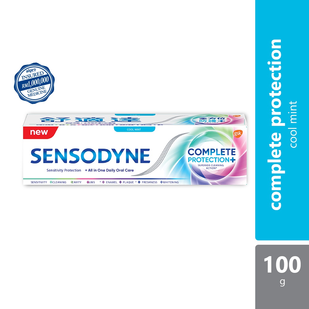 Sensodyne Toothpaste Complete Protection + Cool Mint 100g | Shopee Malaysia