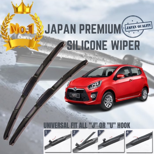 JAPAN PREMIUM CAOTING SILICONE WIPER-Perodua Axia | Shopee Malaysia