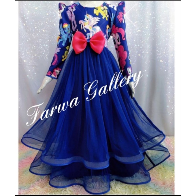 NEW & LIMITED 2023 RAYA ROYAL BLUE GAUN PONY NET REBEN READY STOK ...