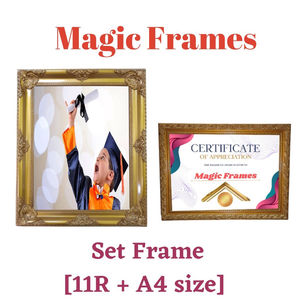 11R + A4 Size Gold Frames | Shopee Malaysia