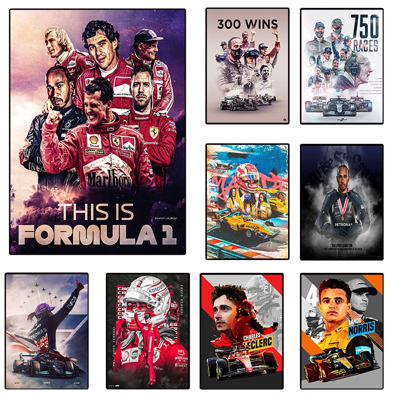 2022 F1 Racing Poster Formula 1 Racer Motorsport Mclaren F1 Posters ...