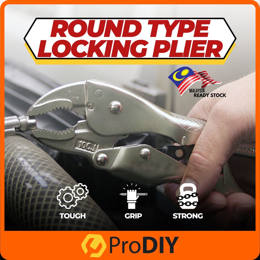 Round Type Locking Plier High Quality Heavy Duty Multifunction Plier 7 ...