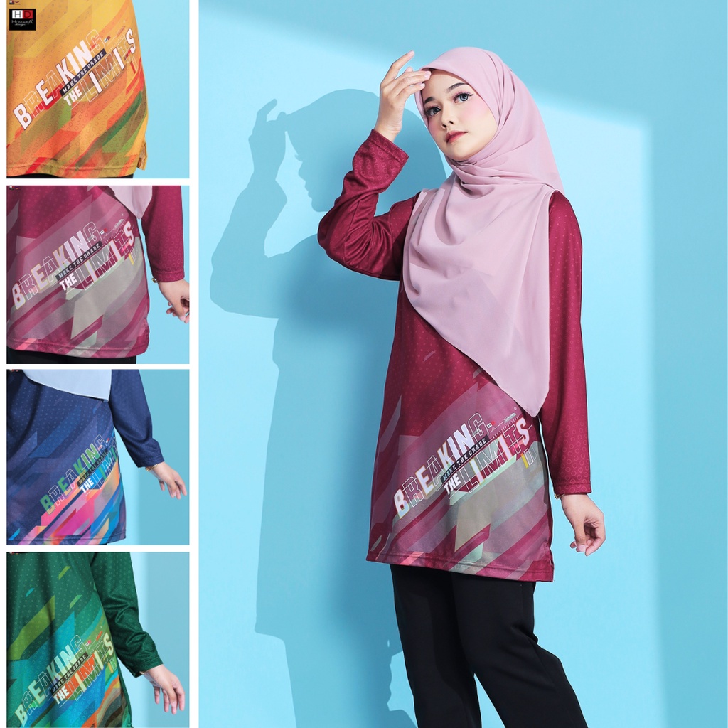 Jersey Humaira Breaking The Limits (Muslimah) | Shopee Malaysia
