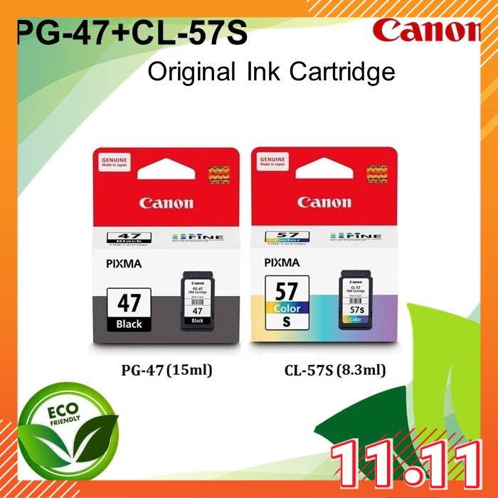 Printer Ink Original Genuine 100% Canon PG-47/CL-57 Series Original Ink ...