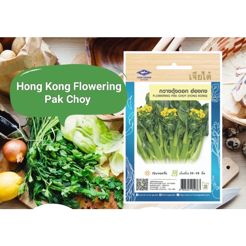 🌱Ready Stock 🌱Hong Kong Flowering Pak Choy Seeds / Benih Pak Choy Bunga ...