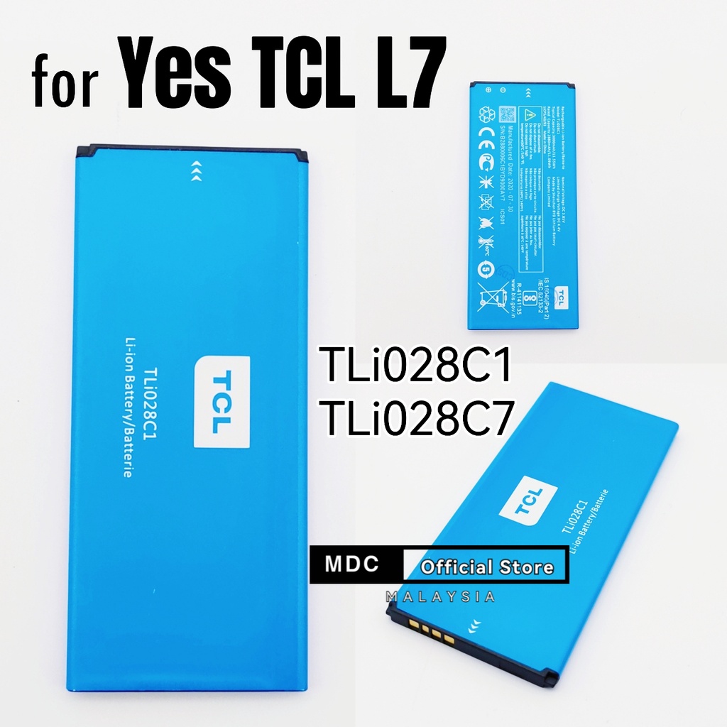 MDC Battery suitable for Yes Alcatel / TCL L7 Battery TLi028c7 TLi028c1 Yes M631Y B40 Jaringan ...