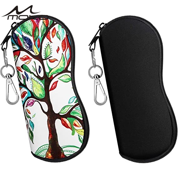 [2 Pack]MoKo Sunglasses Soft Case, Ultra Light Portable Neoprene Zipper ...