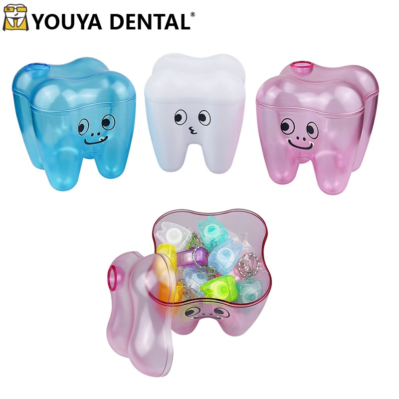 Small Dental Items Storage Box Dental Gifts Cute Tooth Shape Desktop ...