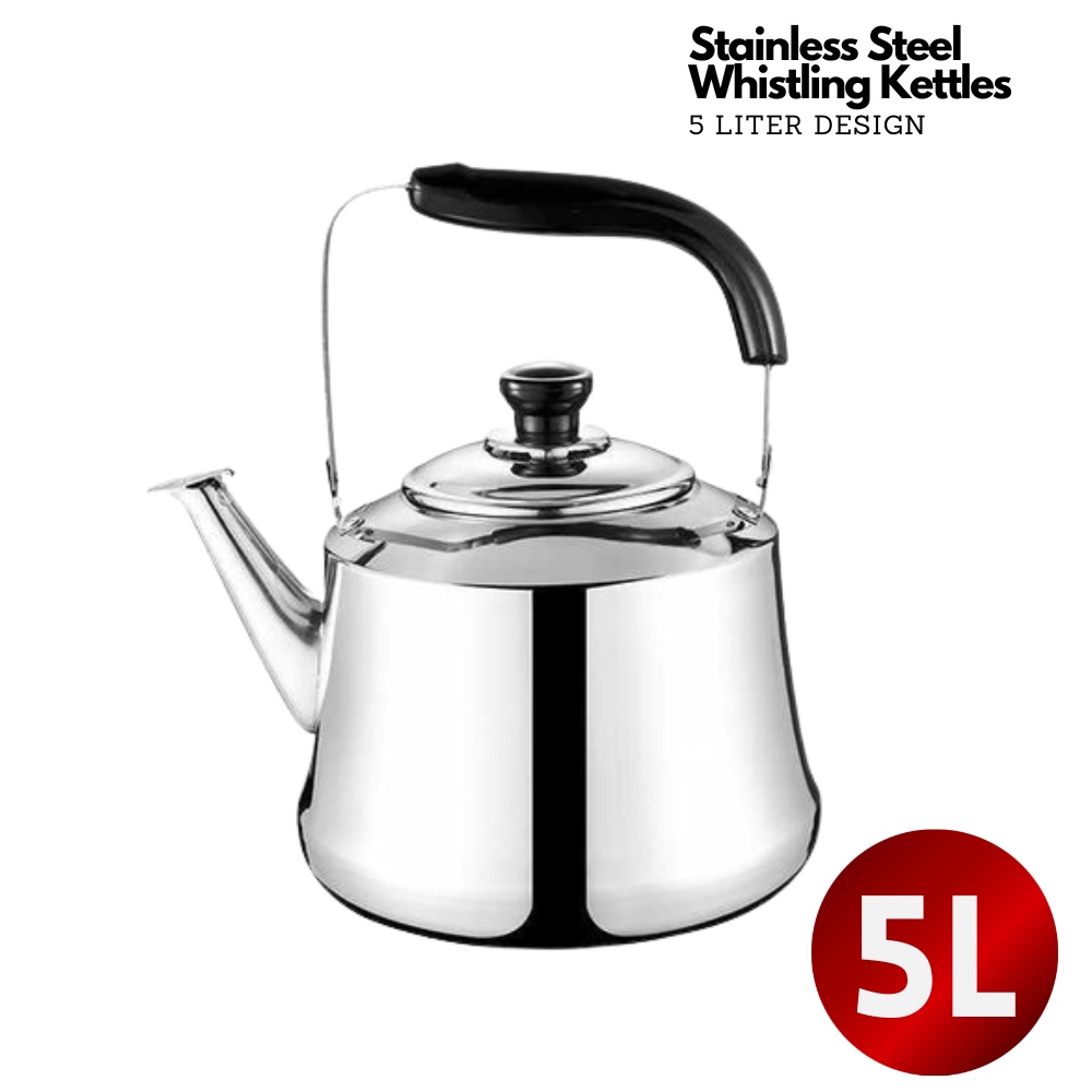PREMIUM Whistling Kettle Stainless Steel Induction Stove Boiling Kettle ...