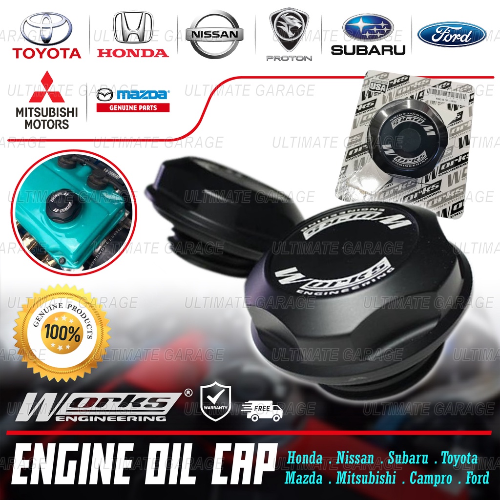 Works Engineering Toyota Perodua Honda Campro Nissan Engine Oil Cap ...