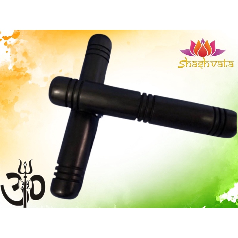 Shashvata 6” authentic (Original) Karungali Kattai (Stick) (Black Ebony ...