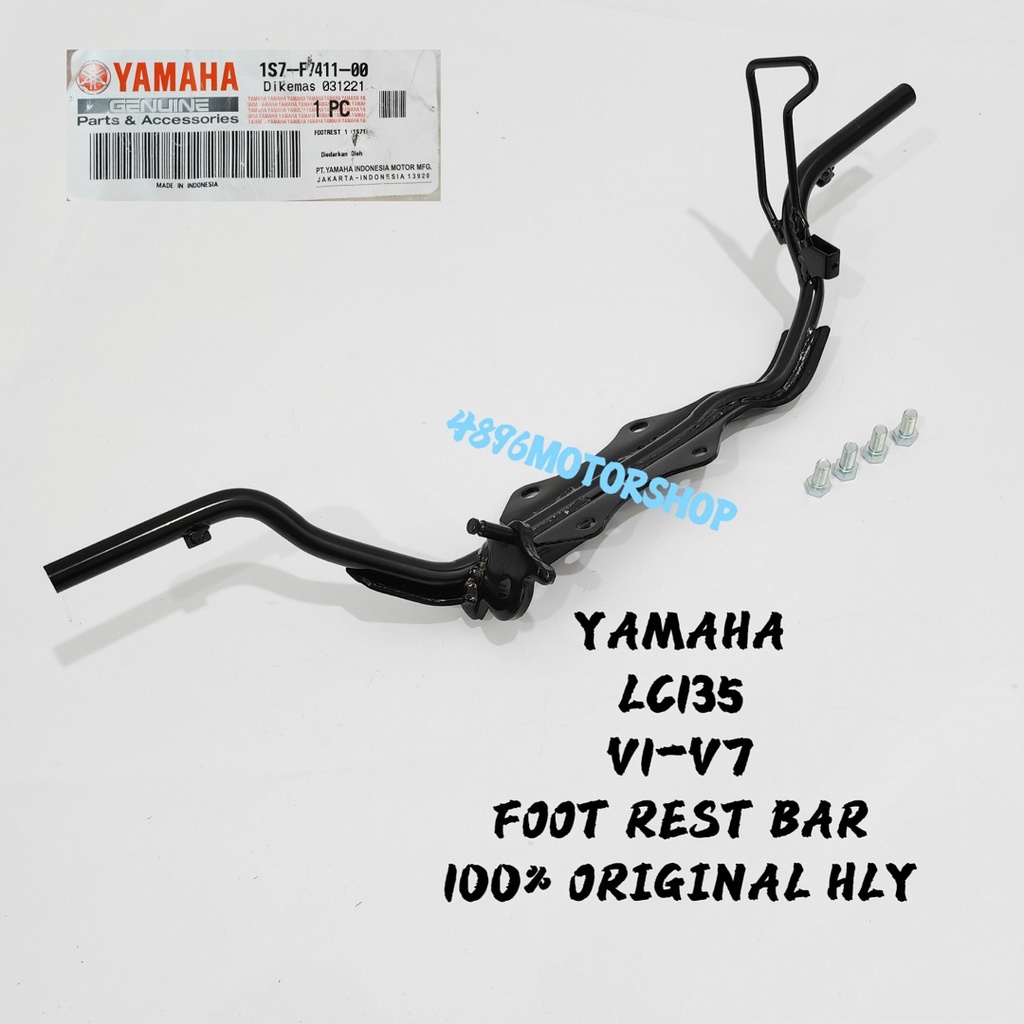 100% ORIGINAL HLY FRONT FOOTREST BAR Yamaha LC 135 LC135 V1 V2 V3 V4 V5 V6 V7 4 SPEED Foot Rest ...