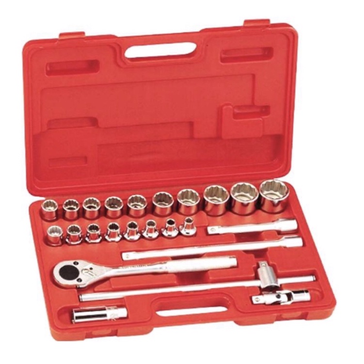 Genius 1/2” Hand Socket Set 24pcs “Offer Item”12Point TW-424M | Shopee ...
