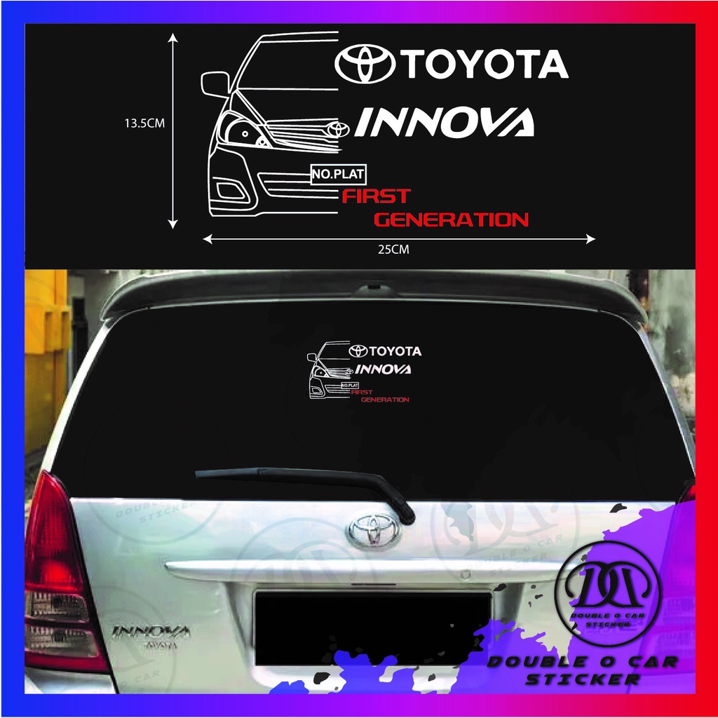 [Ready Stock]Toyota Innova first generation shape & word sticker(PM ME ...