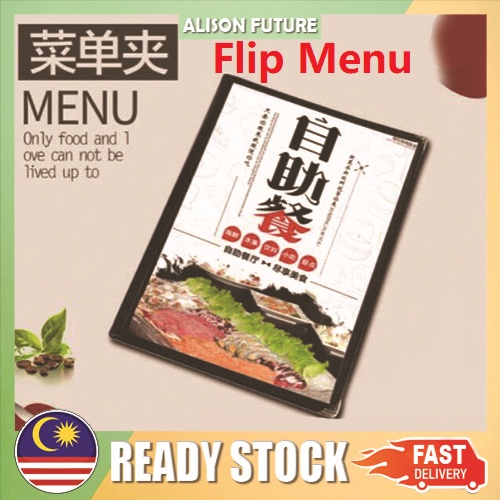 DIY Restaurant A4 Menu Covers (2/ 4/8/12/16 pages ) | Shopee Malaysia