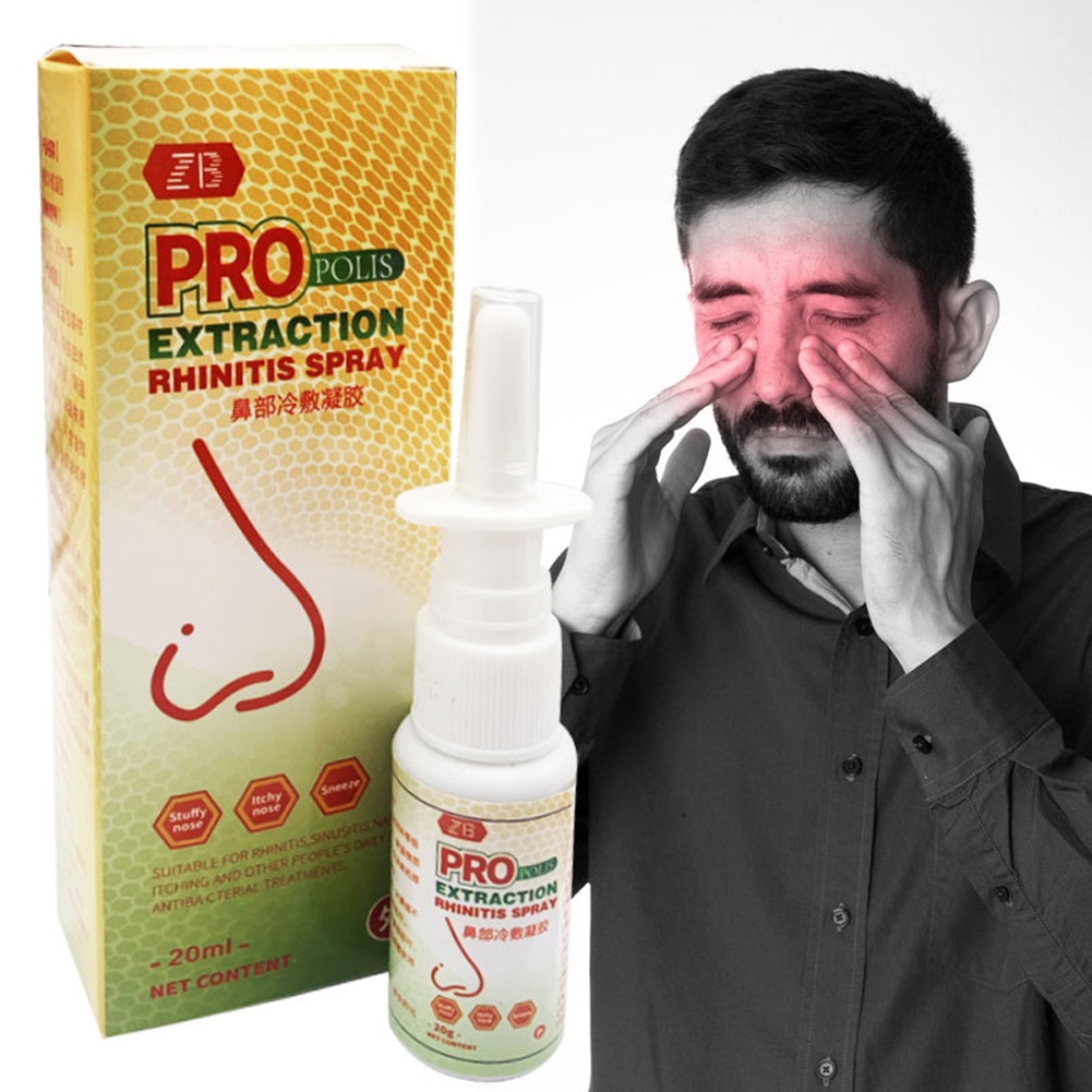 Traditional Herbal Propolis Nasal Spray Rhinitis Nose Problem Treatment ...