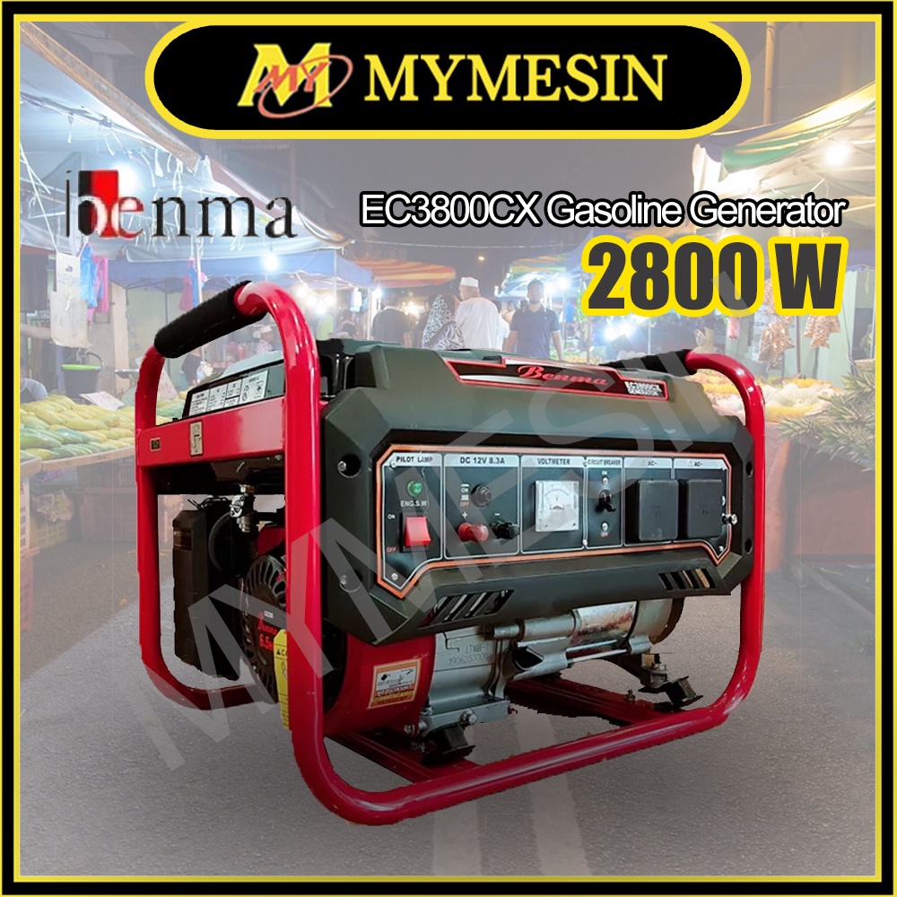 MY BENMA EC3800CX Gasoline Generator 2800W Four Stroke Engine | Shopee ...