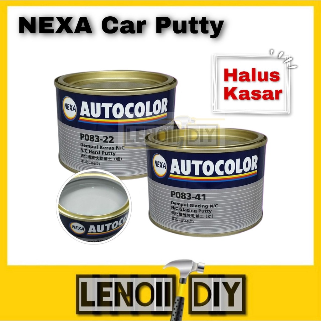 NEXA Autocolor Simen Kereta Simen Body Kereta Putty Car Grey N/C Hard Putty P083-22 Glazing ...