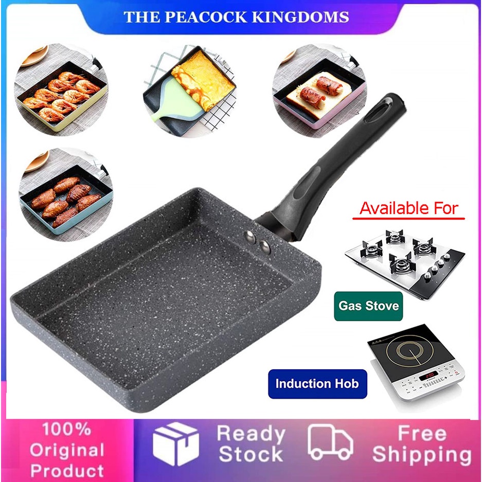 Japanese Square Pan Tamagoyaki Periuk Non-stick Pan Thick Egg Burning ...