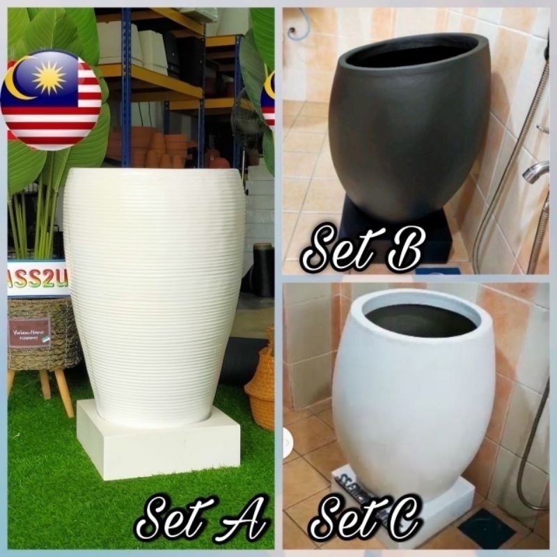 Pasu Tempayan Viral, Vase Flowers, Kolah Mandi, Pots toilet, Tempayan ...