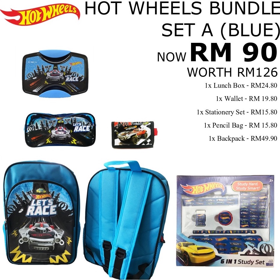 Toy World Hot Wheels Bundle Set A Blue | Shopee Malaysia