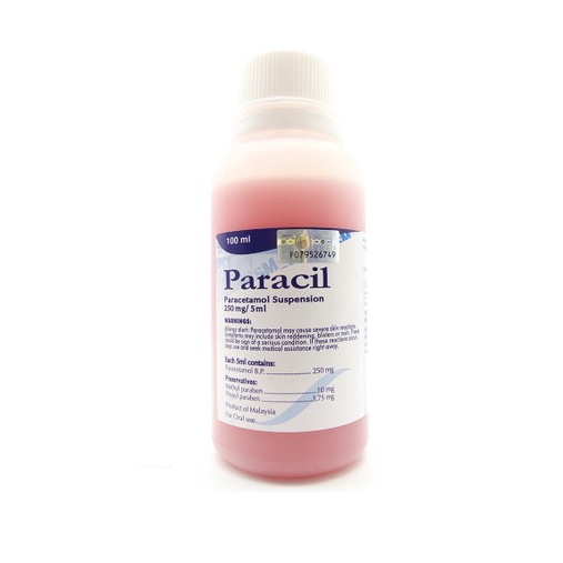 PARACIL 250MG SUSPENSION 100ML - STRAWBERRY | Shopee Malaysia