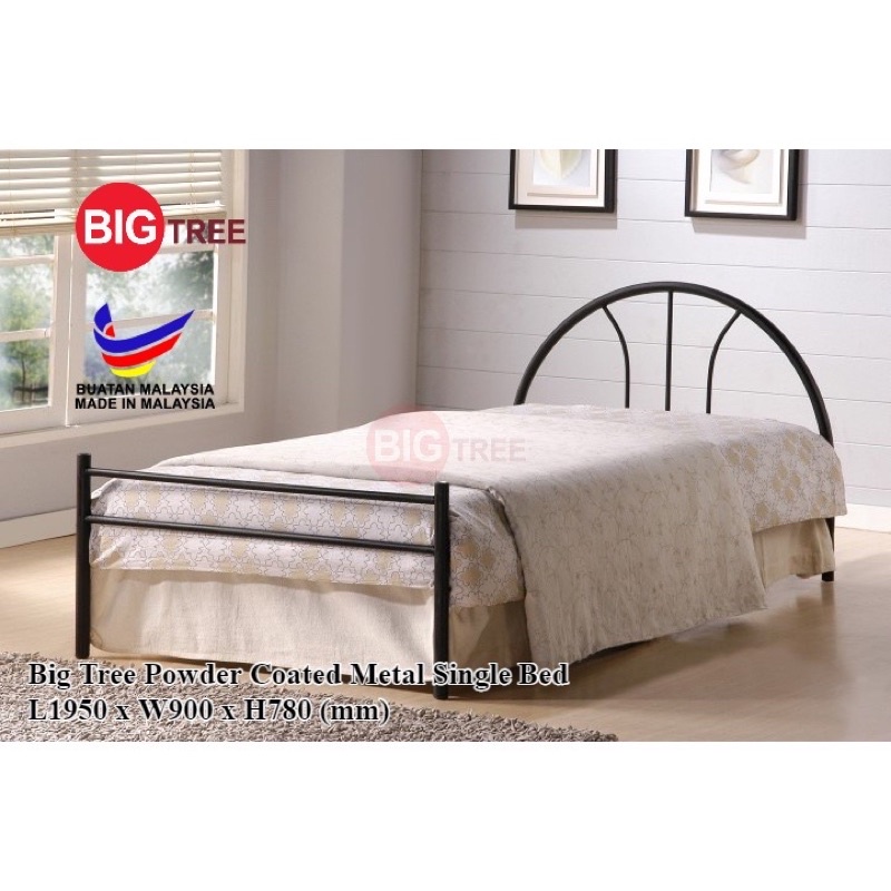 3V & Big Tree COPPER Metal Single Bed Frame / Heavy Duty Metal Single ...
