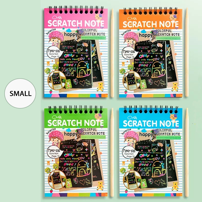 𝗨𝗡𝗟𝗘𝗔𝗦𝗛 𝗖𝗥𝗘𝗔𝗧𝗜𝗩𝗜𝗧𝗬 》Rainbow Scratch Notebook Colorful Magic Kids ...