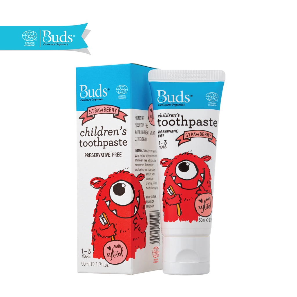 BOO Children's Toothpaste with Xylitol - Strawberry (50ml) | Shopee ...