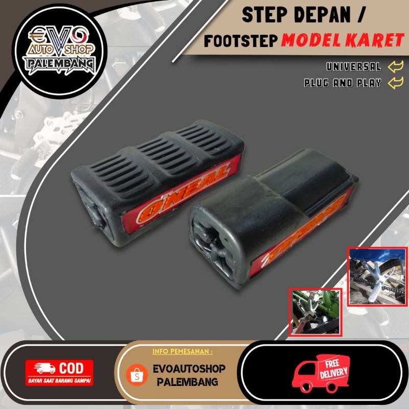 BarStep FootStep Front Step Front Footrest Universal Motorcycle Bebek ...