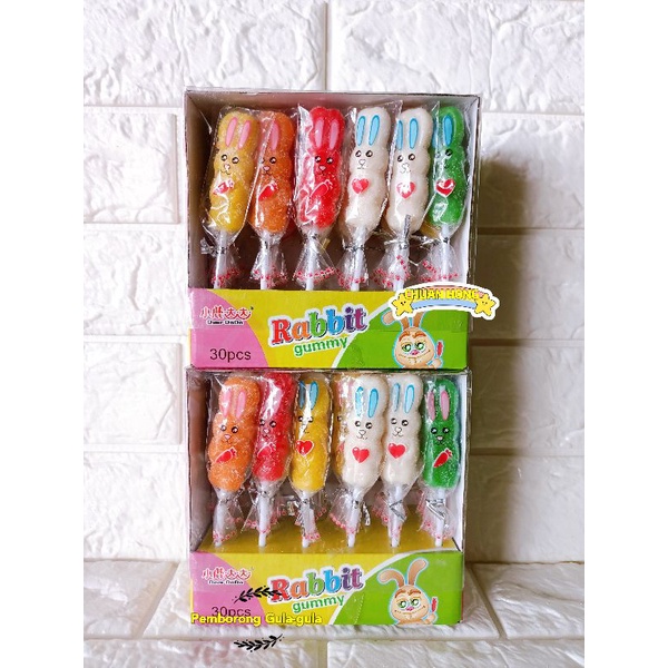 Gummy Lollipop Rabbit Soda Design 30pcs / Box | Shopee Malaysia