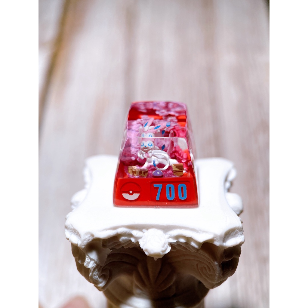 Sylveon Keycap resin pokemon - mechanical keyboard buttons - artisan ...