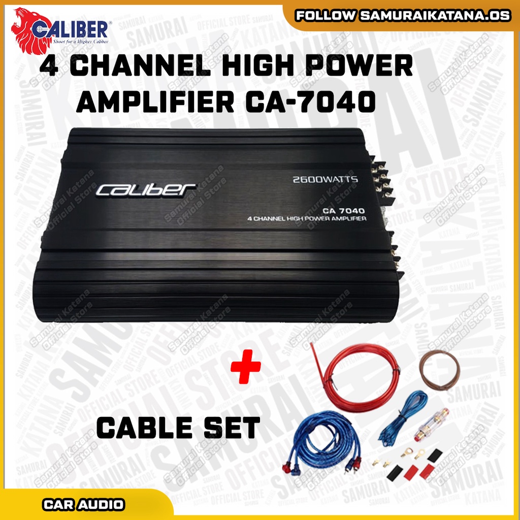 Original Caliber 4 Channel High Power Amplifier CA-7240 4-Channel Car ...
