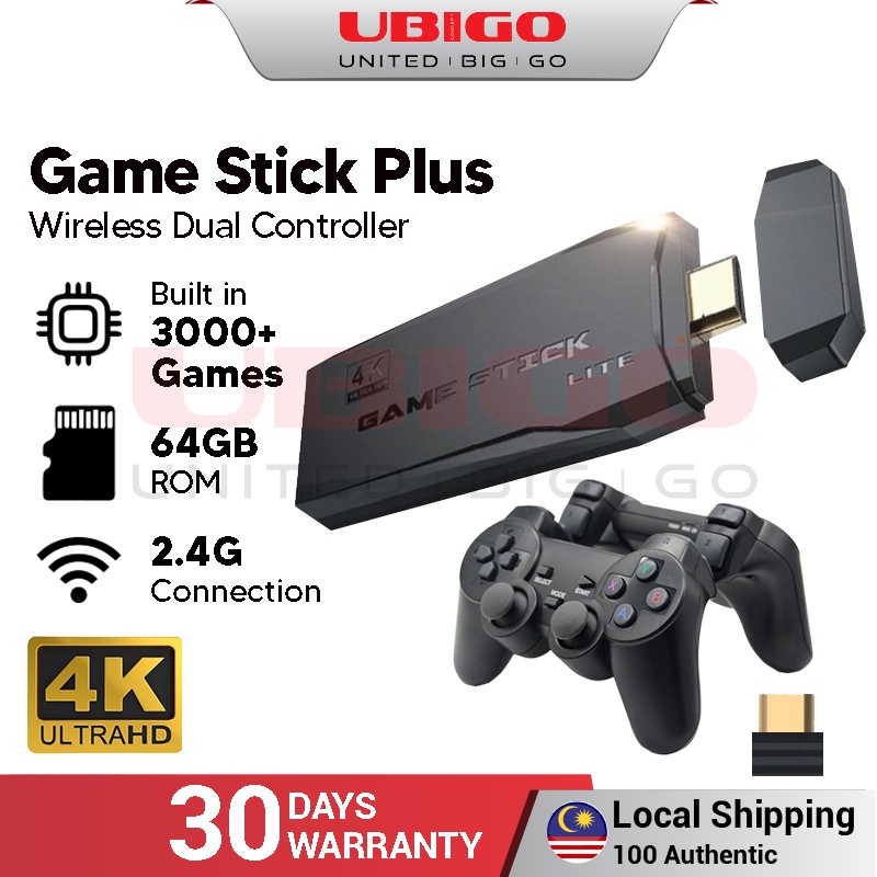 UBIGO Portable 10k Game 4K TV Video Game Console 2.4G Wireless ...