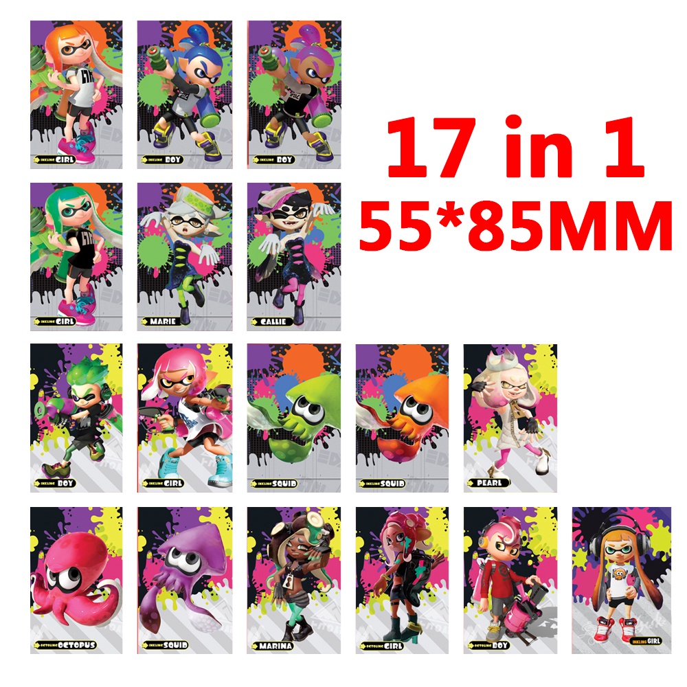 Splatoon 3 2 1 Characters Costume Props Amiibo Card Linkage NfC Card ...