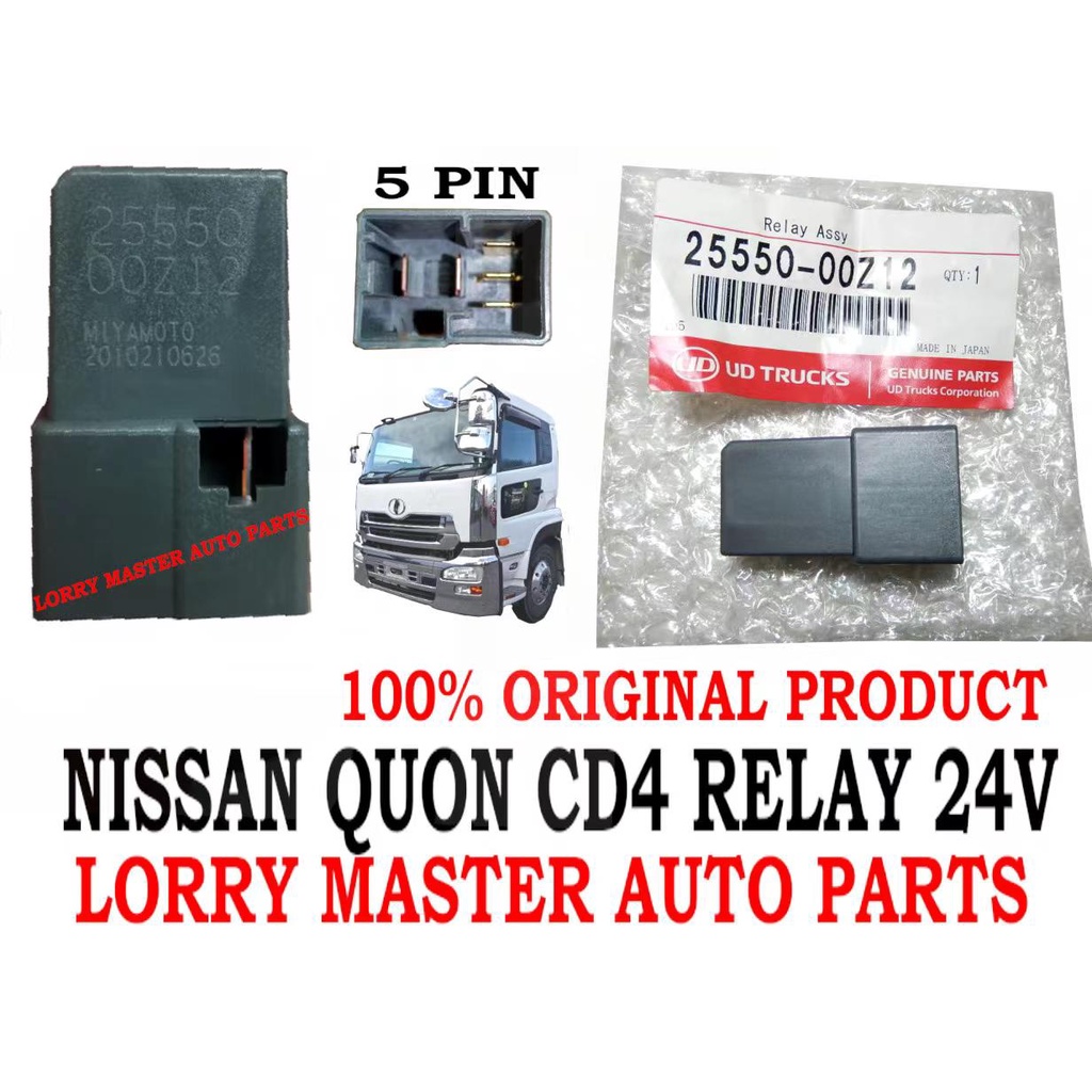 25550-00Z12 RELAY 24V NISSAN UD QUON CD4 TRUCK ORIGINAL PRODUCT ...