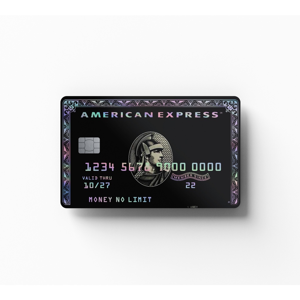 Sticker/sticker BLACK CARD & AMEX HOLOGRAM SERIES | March Skincard SKIN ...