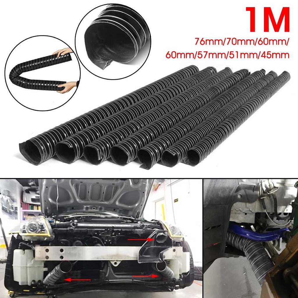1m Car Hood Air Intake Pipe Ventilation Hood Manifold Intake Pipe ...